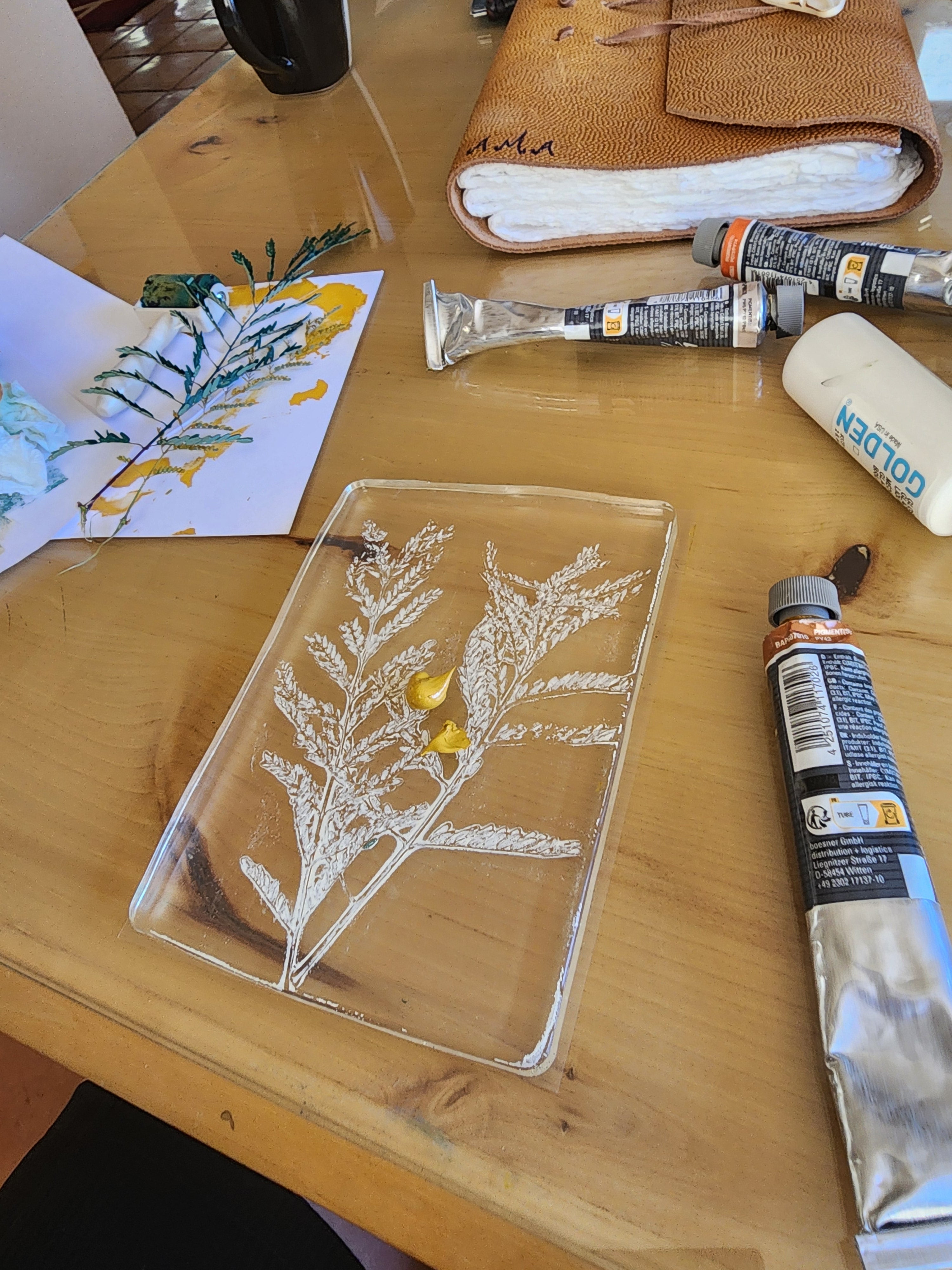 Desert Bird of Paradise Leaves – Alisha Morgan Art